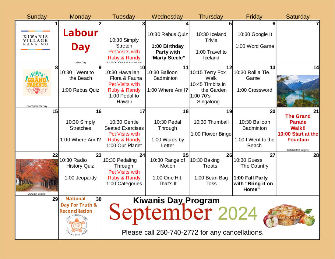Adult Day Program - Kiwanis Village Nanaimo